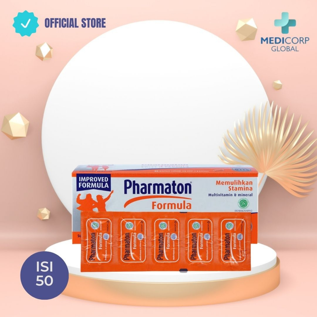 Jual Pharmaton formula box isi 50 multi vitamin stamina dan kesehatan ...
