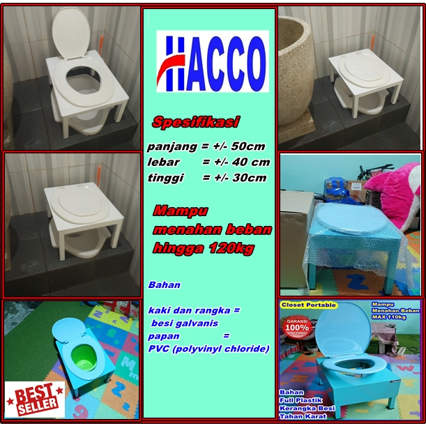Jual Closet Portable Alat Bantu Kamar Mandi Toilet Duduk Rangka Basi ...