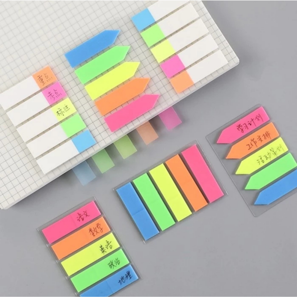 Jual Sticky Notes Index Warna Stabilo Pembatas Buku isi 100 pcs STK3 ...