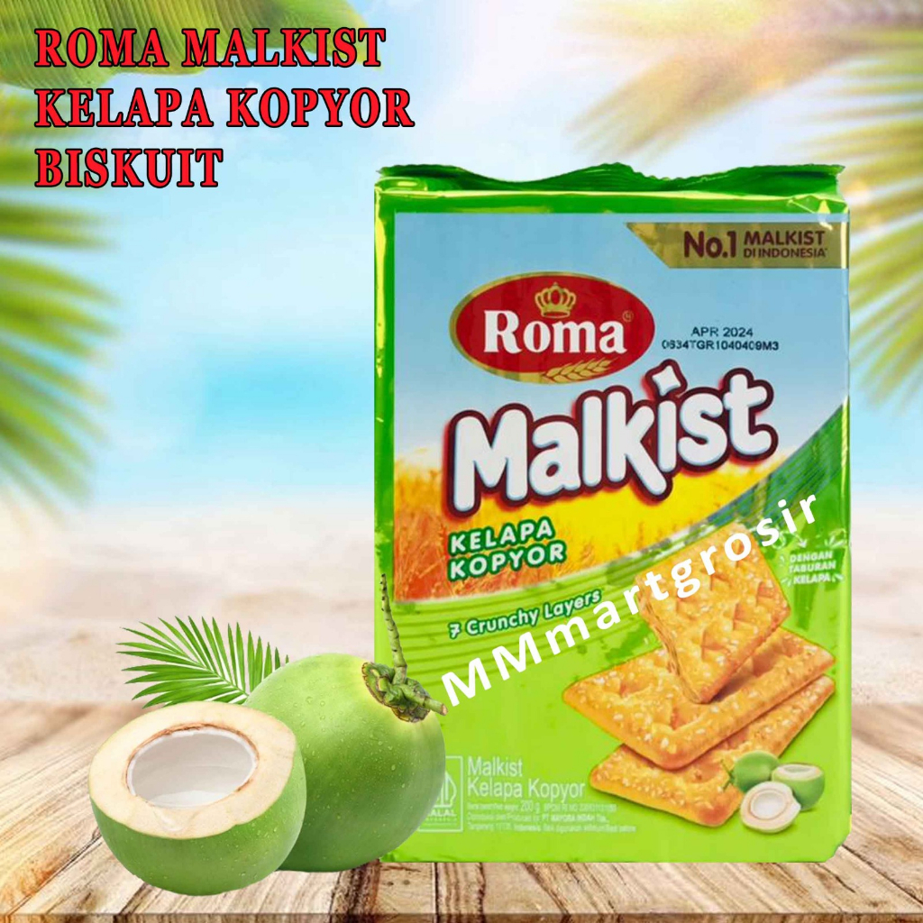 Jual Biscuit Roma Malkist / Biskuit Malkist Kelapa / Biskuit Rasa ...