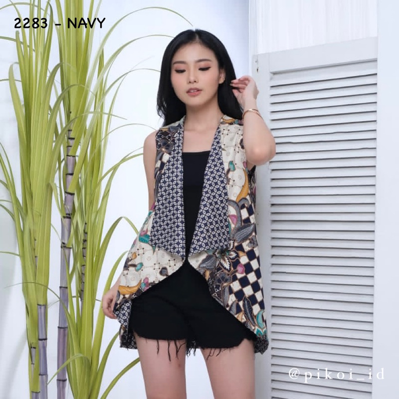 Jual Rompi batik murah / outer batik wanita / rompi batik cewek modern bolak balik / 2283 ...