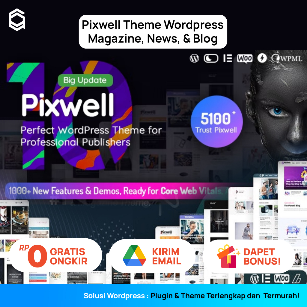 Jual Pixwell Magazine Theme Wordpress Premium Unlimited Domain | Shopee ...