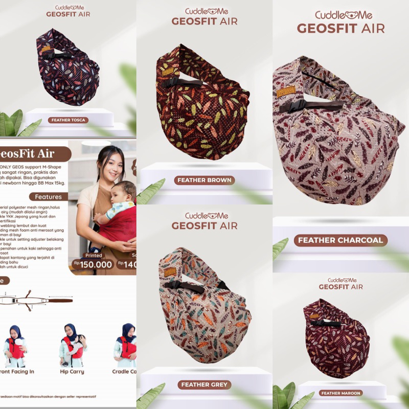 Jual GEOSFIT AIR VIRAL GENDONGAN NEWBORN SAMPAI ANAK 2 tahun | Shopee ...