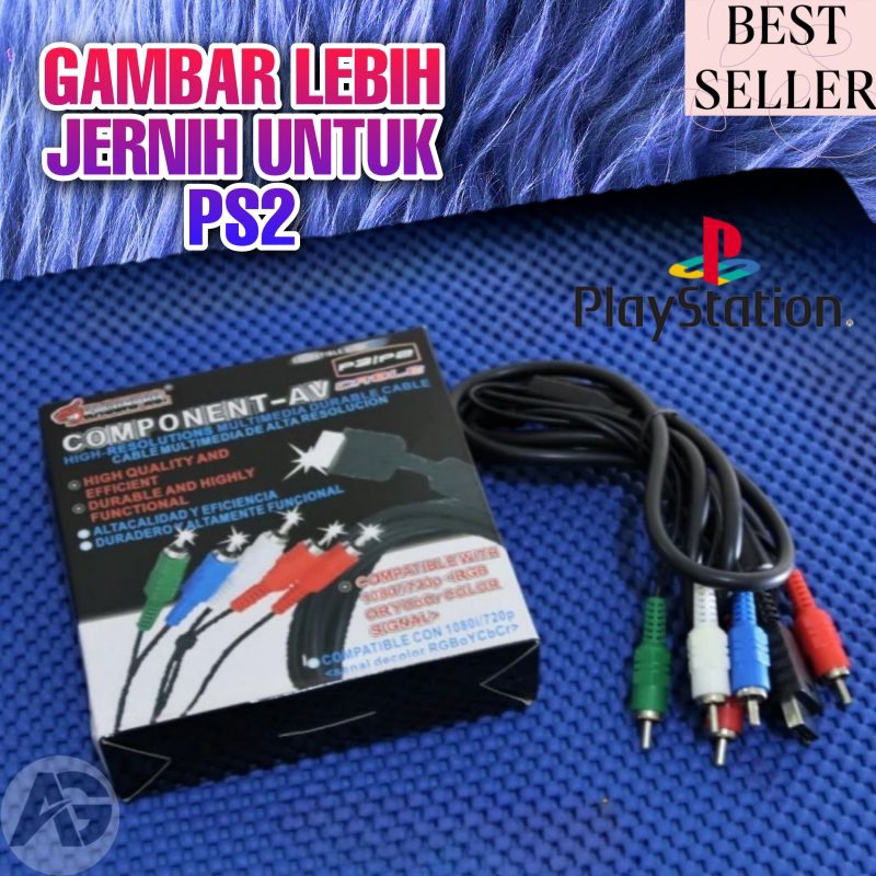 Jual KABEL KOMPONEN / COMPONENT PS2/PS3 GAMBAR LEBIH JERNIH,UNTUK PS2 ...