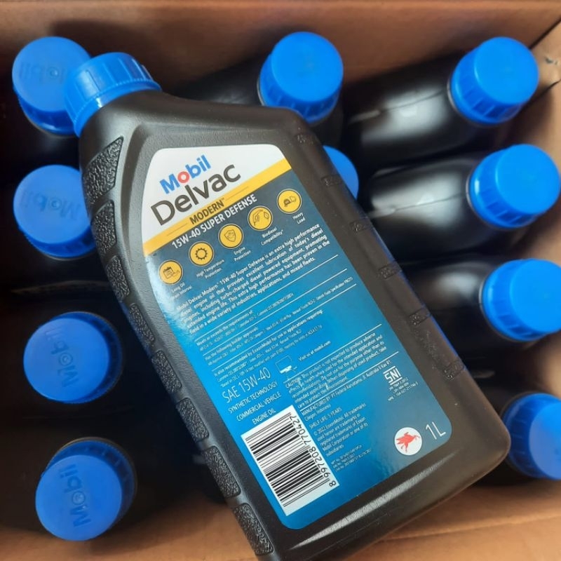 Jual MOBIL DELVAC 15W-40 SUPER DEFENSE DIESEL OIL 1LITER | Shopee Indonesia