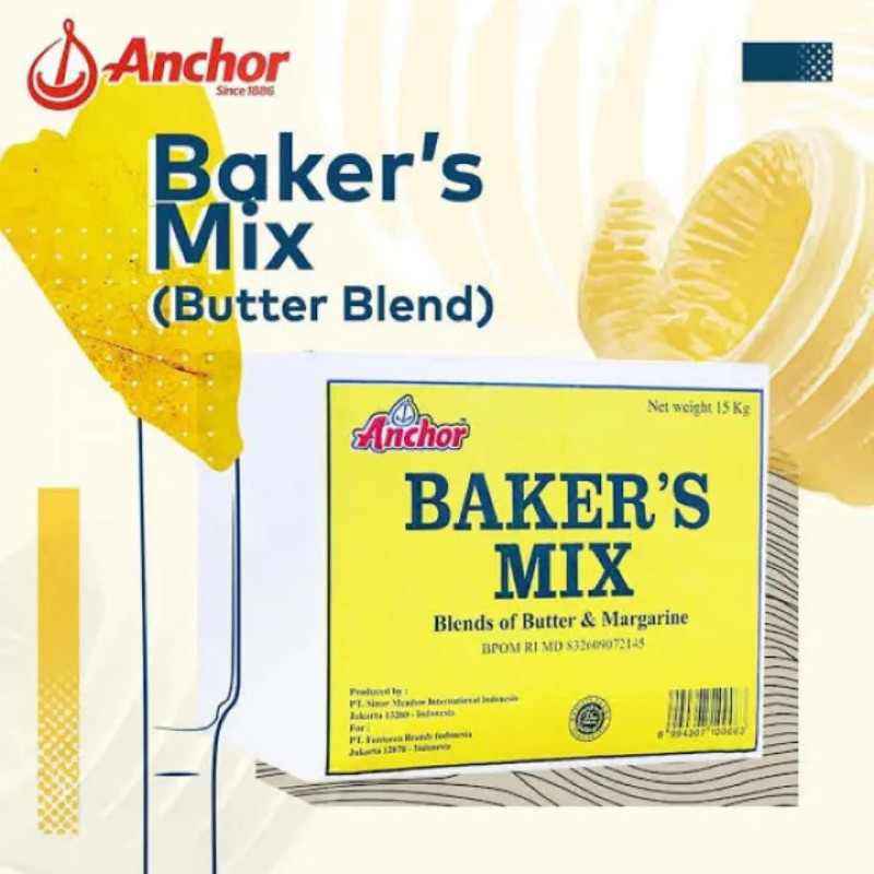 Jual Anchor Baker's Mix Butter Blend 100gr (repack) | Shopee Indonesia
