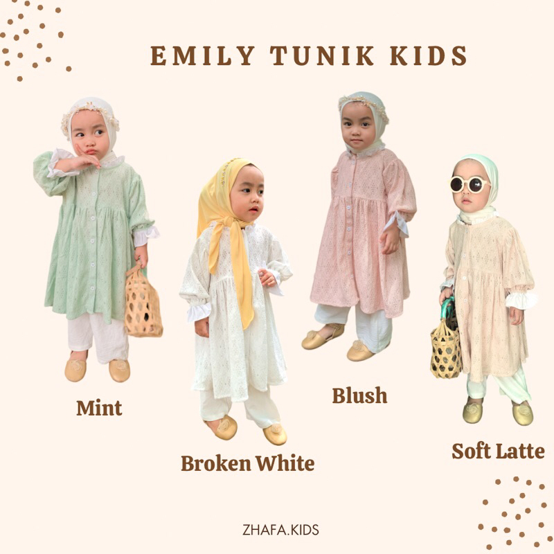 Jual TUNIC ANAK 1-8Thn - EMILY TUNIC KIDS | Shopee Indonesia