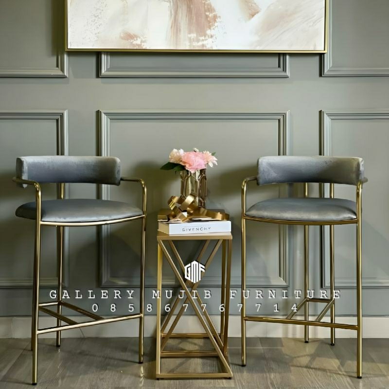 Jual Set Kursi Mini Bar kursi bar Cafe Dan Side Table Minimalis Modern ...