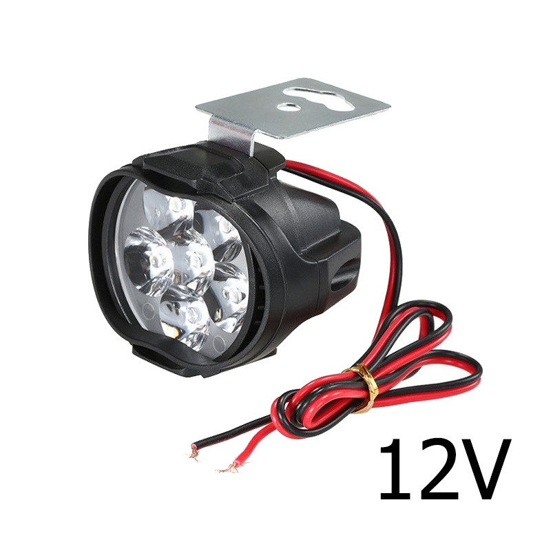 Jual Led 6 Mata Bulat Sorot 12 Volt Motor Mobil Lampu Tembak Spion ...