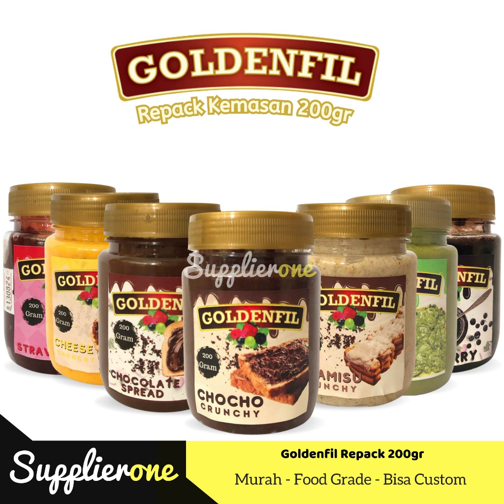 Jual Goldenfil Repack 200gr / Selai Roti Bakar / Toping Roti / Selai ...