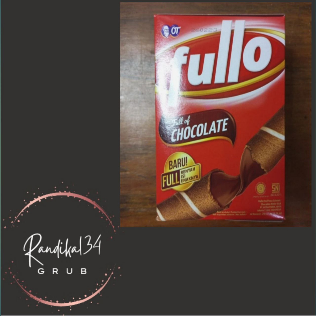 Jual wafer fullo rasa cokelat kemasan 7,5gr eceran per 1 pcs | Shopee ...