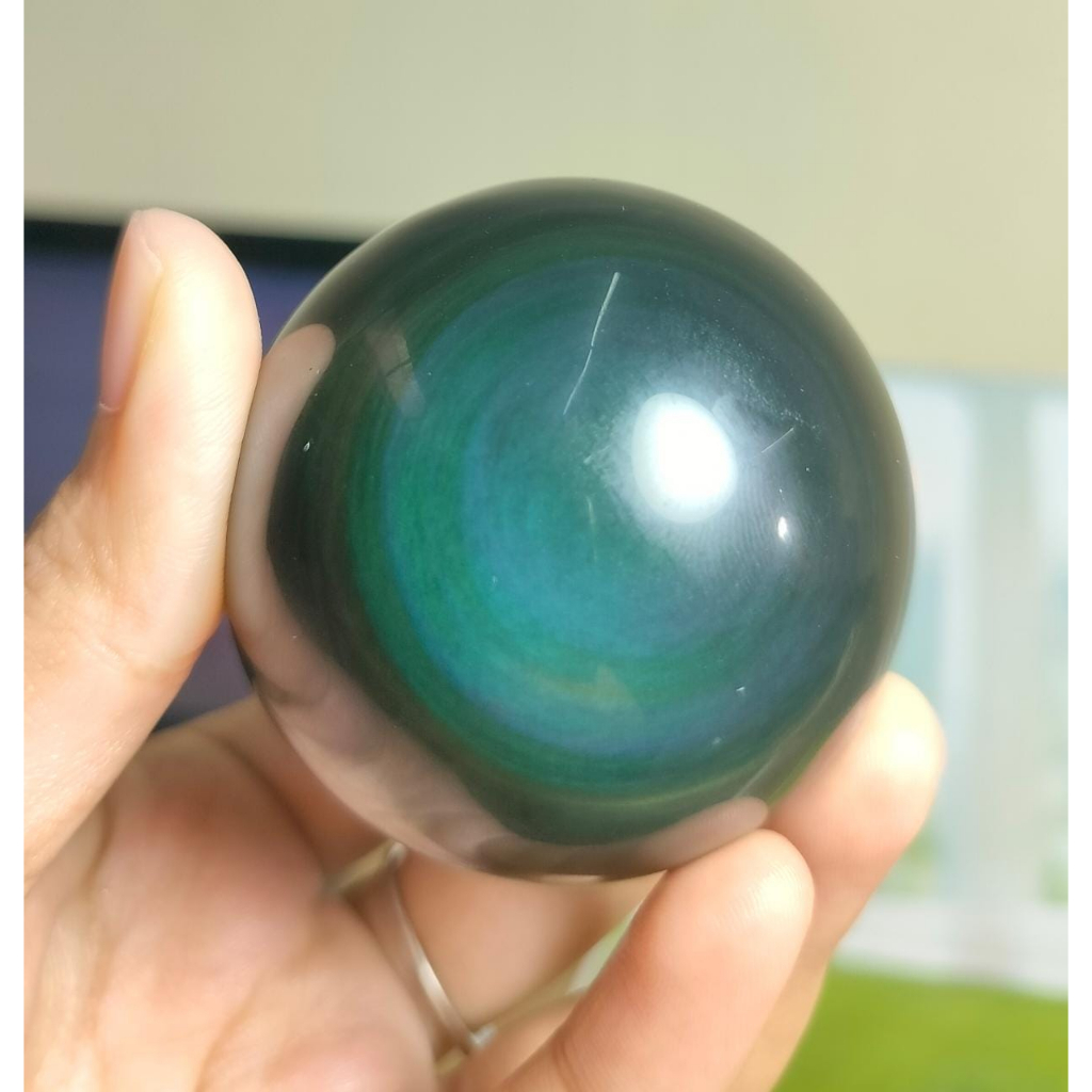 Jual Natural Rainbow Obsidian Sphere / Bola (6) | Shopee Indonesia