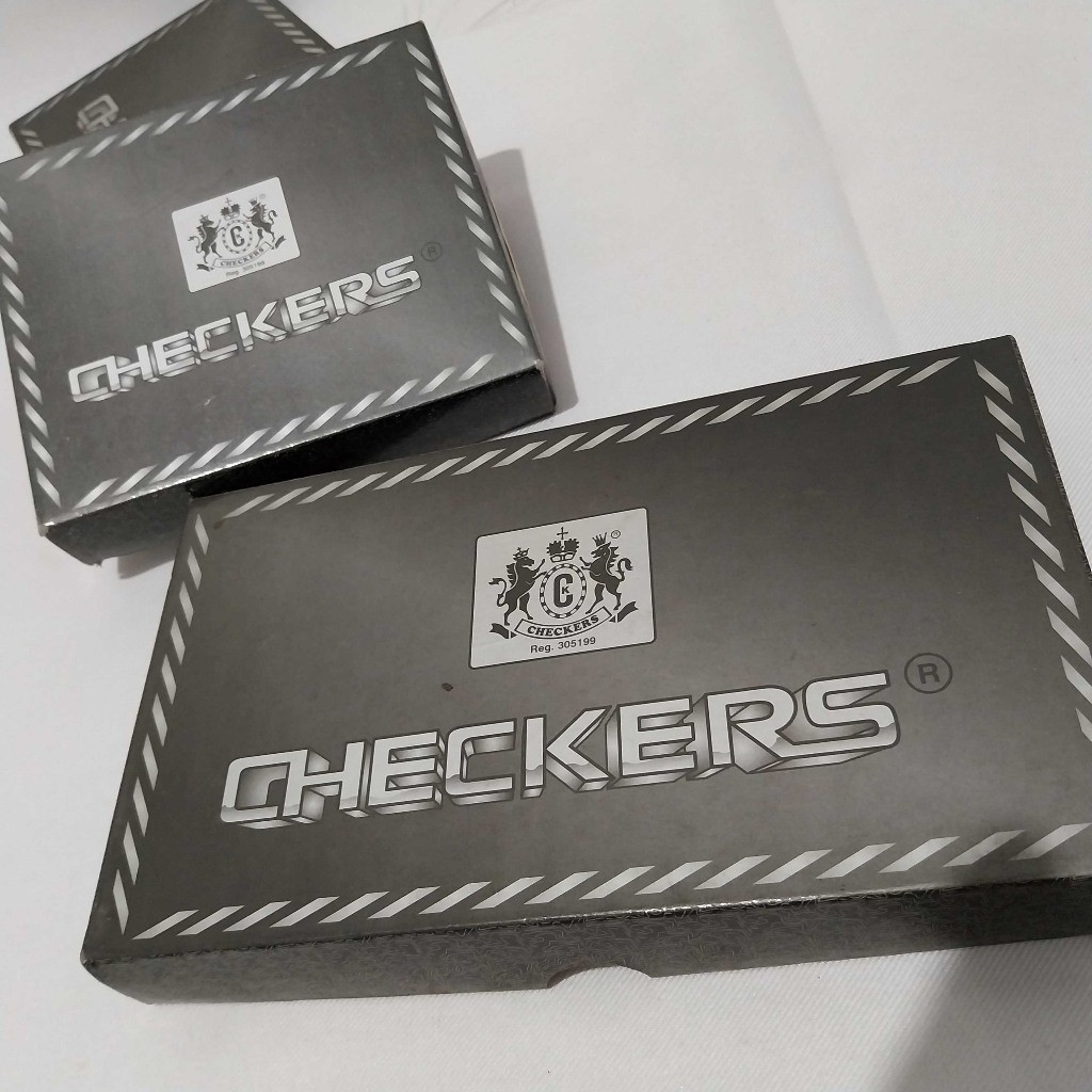 Jual FARNELL - Dus/Box Pendek dan Panjang untuk Dompet Checkers Hitam ...