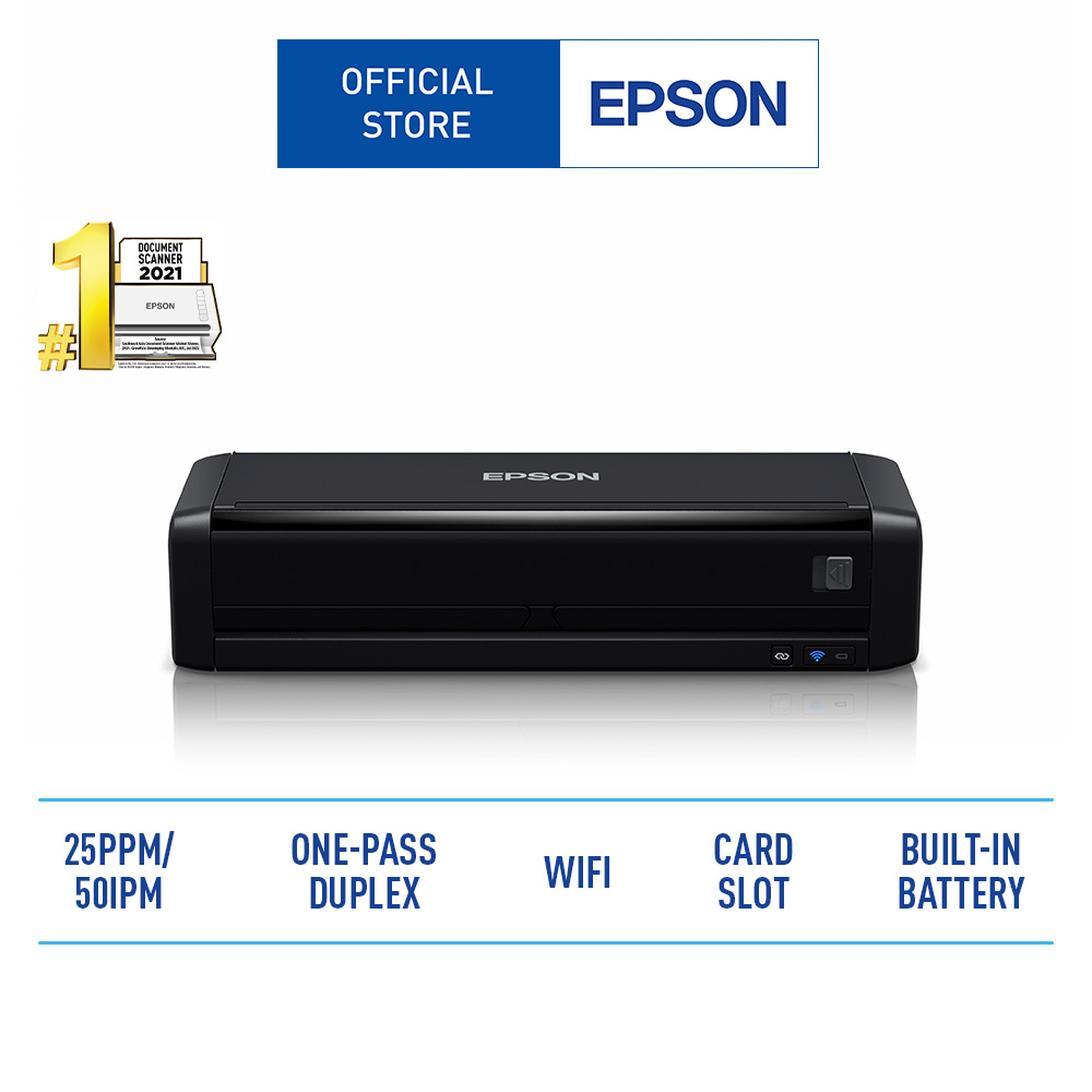 Jual Epson WorkForce Scanner DS-360W Wi-Fi Portable Sheet-fed Document ...