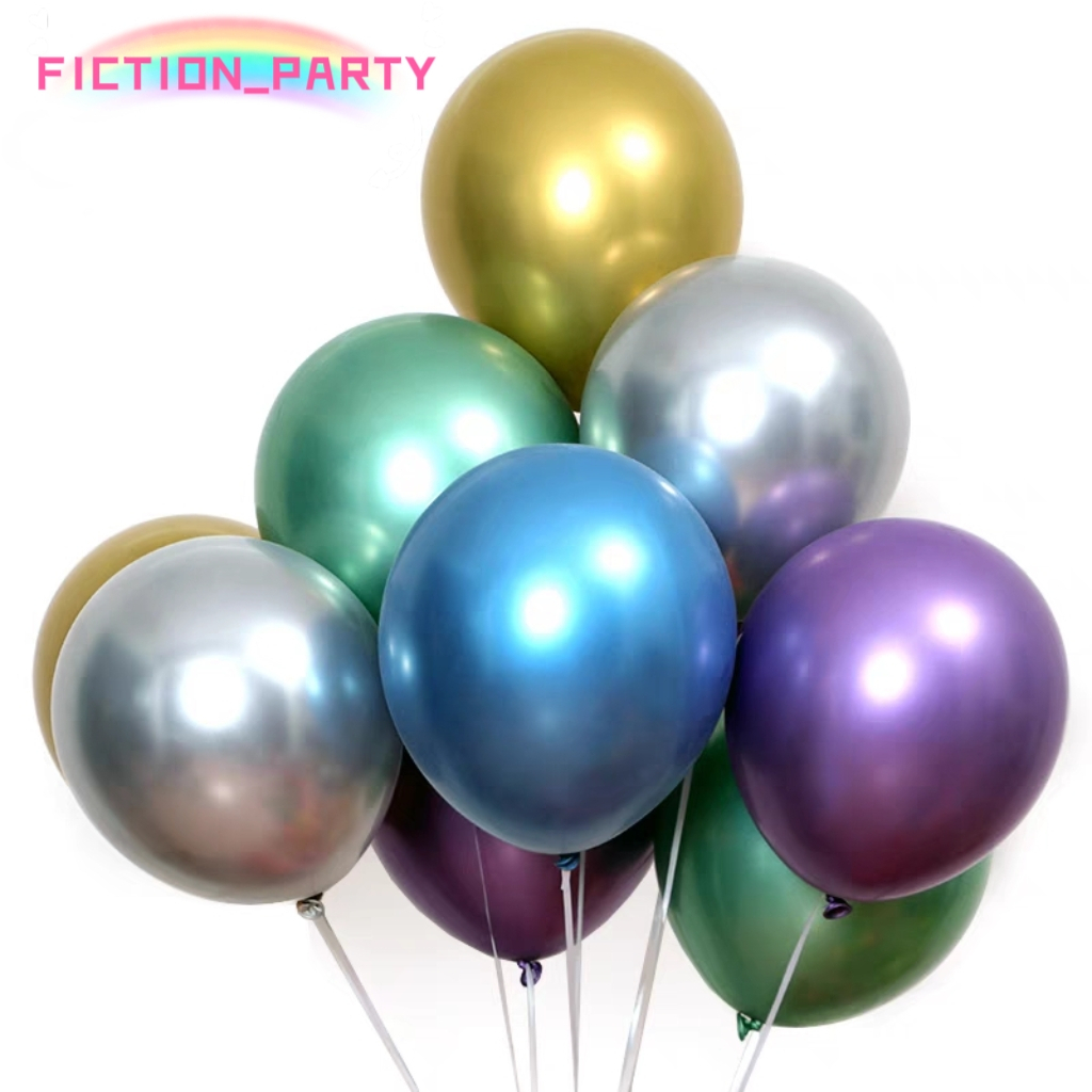 Jual Balon latex metalik chrome / balloon chrome 12inch balon ulang ...