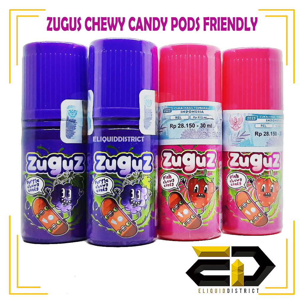 Jual ZUGUZ PODS FRIENDLY CHEWY CANDY GRAPE - STRAWBERRY ZUGUS PREMIUM ...