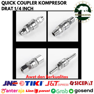Jual Quick Coupler Connector Angin Neple Kompresor Universal Drat 1/4 ...