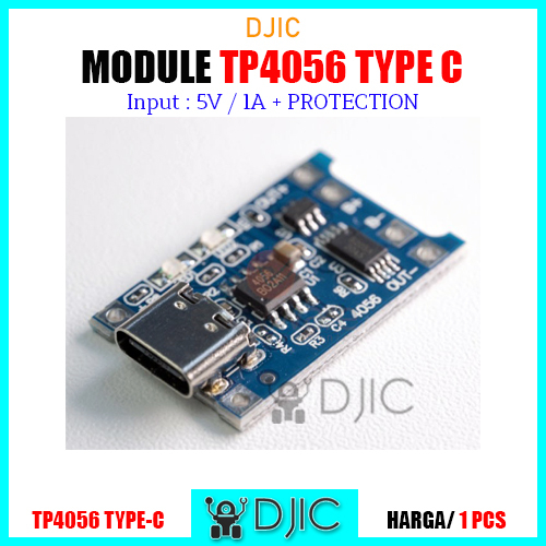 Jual Module TP4056 TYPE C 5V 1A Protection Charging Module 18650 ...