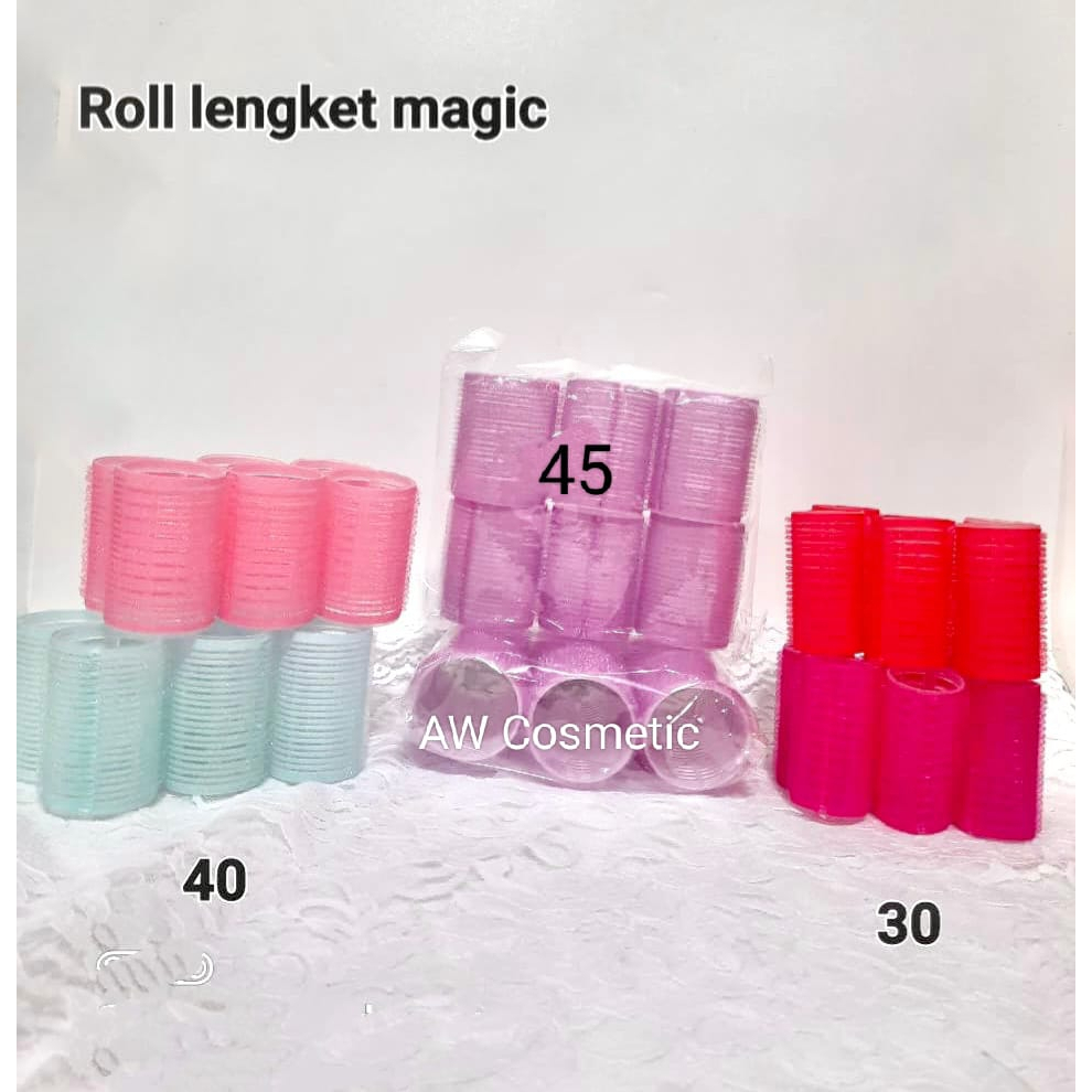 Jual ROLL RAMBUT MAGIC / TEMPEL ROLL RAMBUT ( 1PACK ISI 6 ) | Shopee ...