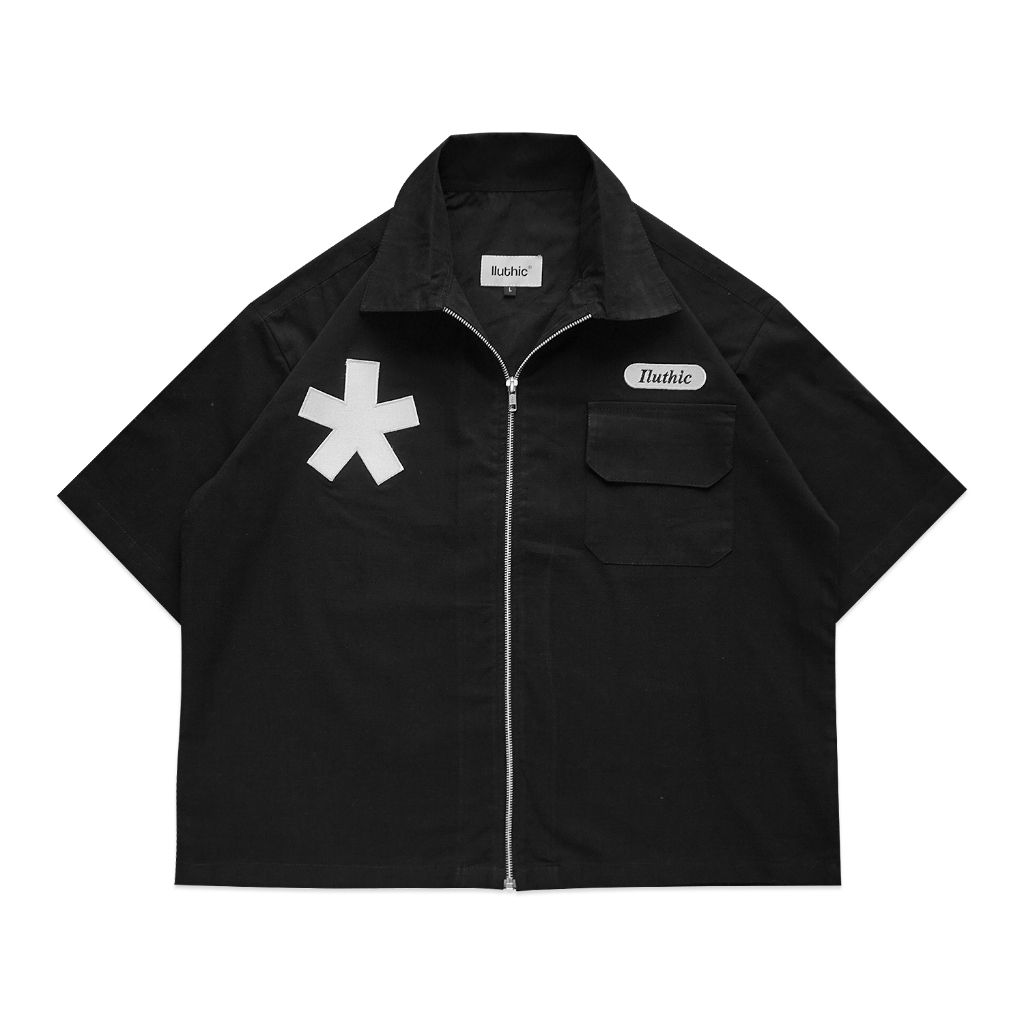 Jual Iluthic - Boxy Work Shirt 'Canvas' Black Lengan Pendek | Shopee ...