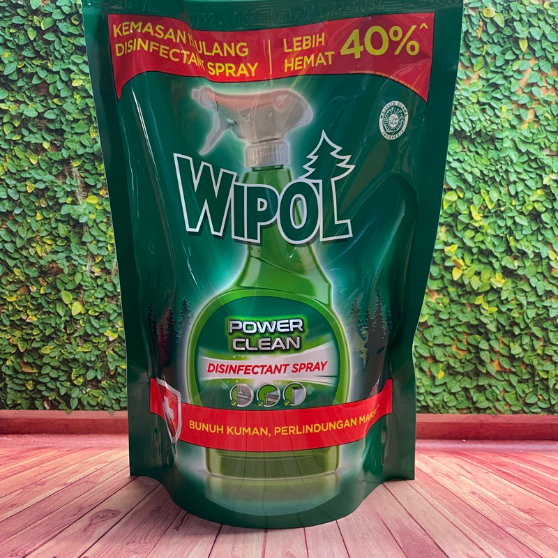 Jual Wipol Power Clean Disinfectant Spray Kemasan Isi Ulang 450ml ...