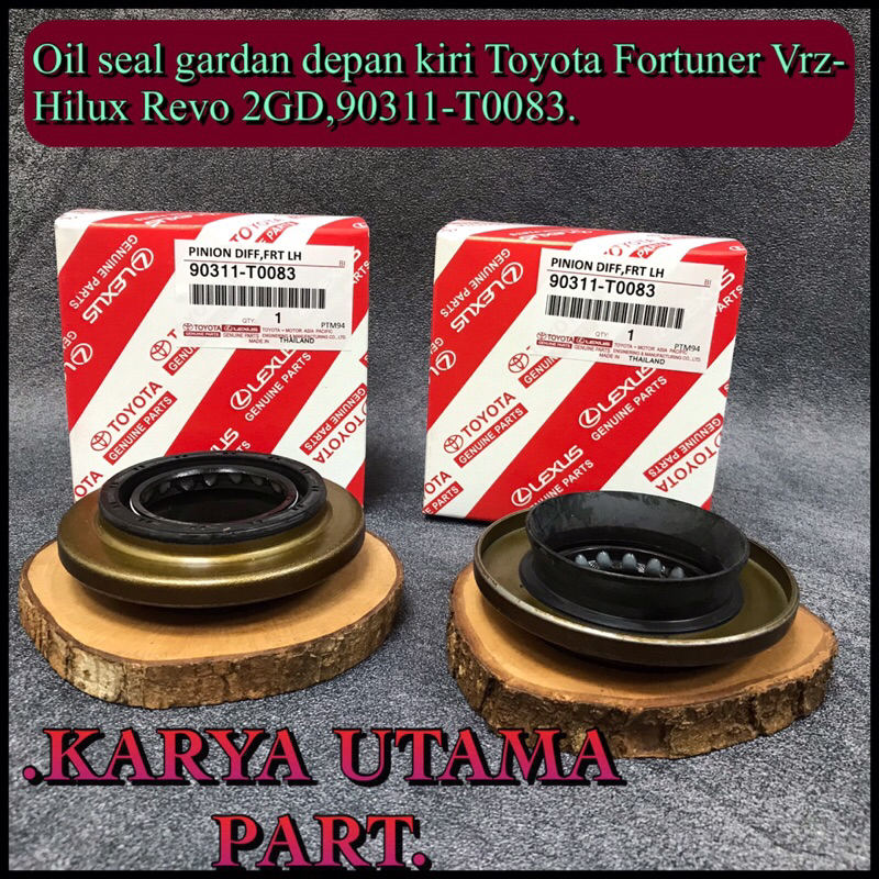 Jual Oil Seal Gardan Depan Kiri Toyota Fortuner VRZ Hilux Revo 2GD ...