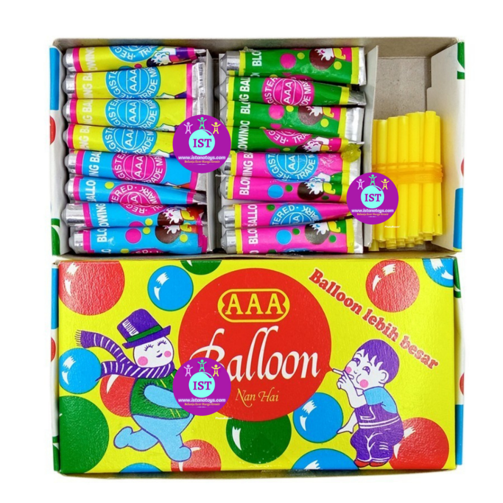 Jual COM Mainan Balloon AAA balon ballon tiup mainan JADUL plembungan ...