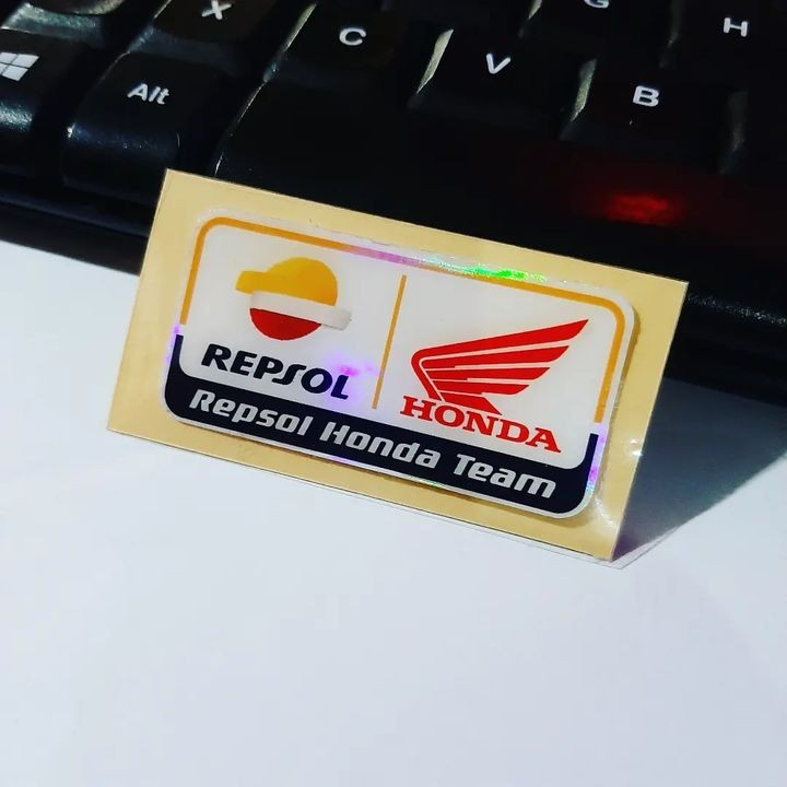 Jual Sticker Timbul Resin REPSOL HONDA Stiker Logo Lycal 3D Kecil ...
