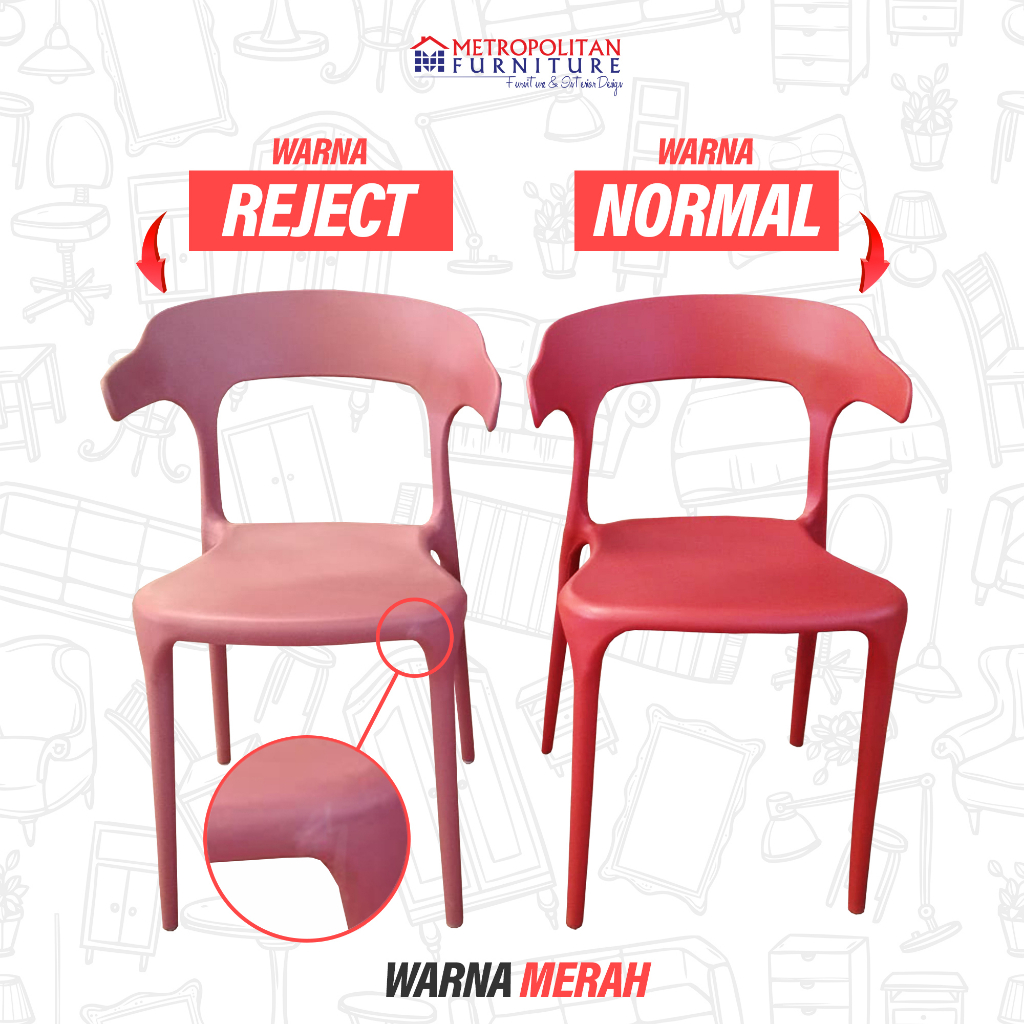 Jual Kursi Makan Cafe Mee Do Plastik Minimalis Scandinavian Windsor Ox ...