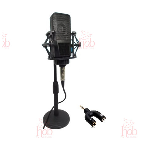 Jual TaffSTUDIO GMark LGT240 Condenser Microphone Stand Mic Meja Podium ...