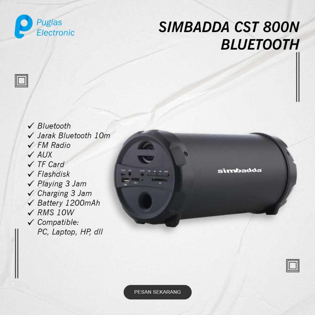 Jual Speaker Simbadda CST 800N Bluetooth Wireless Speaker Aktif PC ...