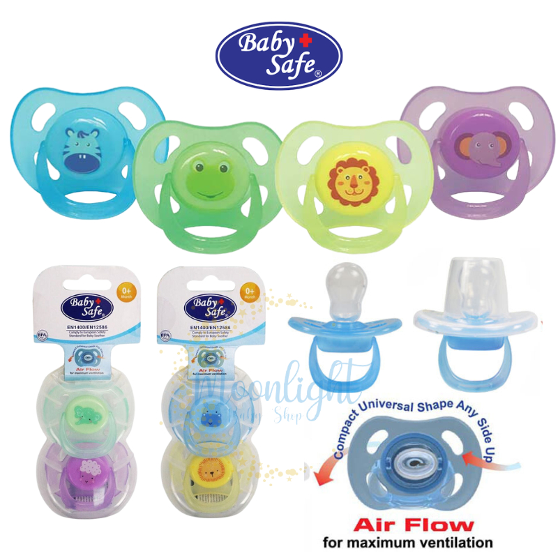 Jual Baby Safe Air flow Pacifier S M 0+ 6+ bulan empeng bayi PC03S ...