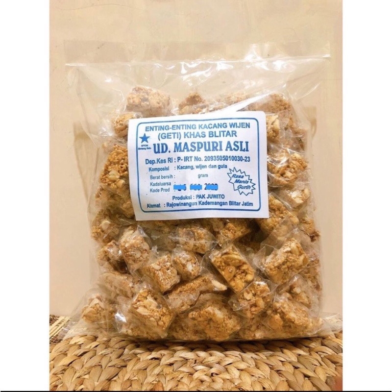 Jual 1KG ENTING ENTING KACANG / GETI KACANG WIJEN KEMASAN 1KG OLEH ...