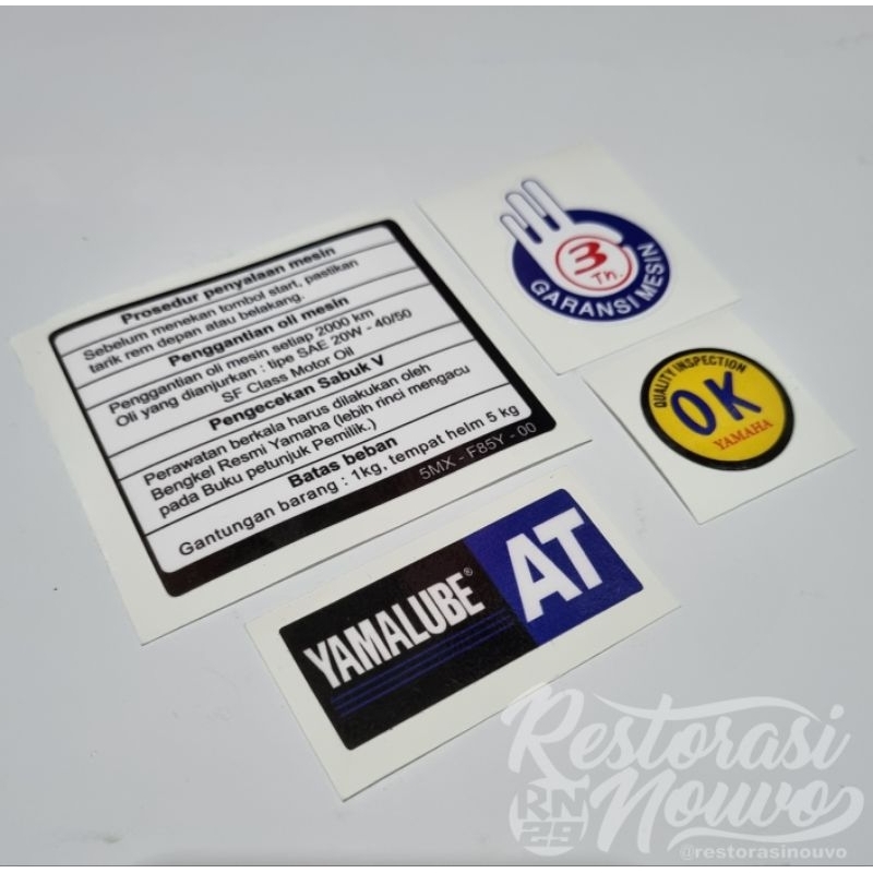 Jual Sticker panduan stiker panduan yamaha stiker dek yamaha nouvo ...