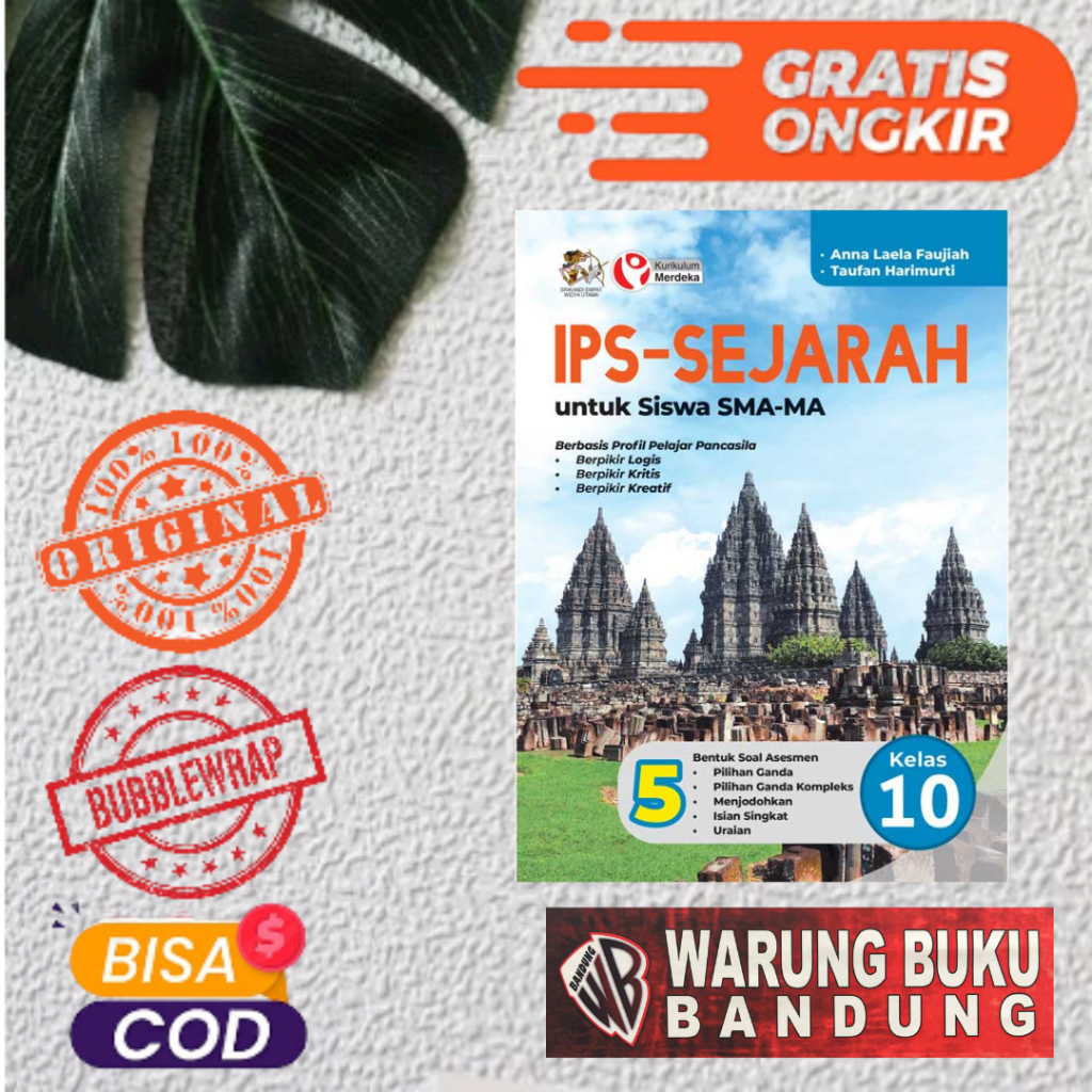 Jual BUKU IPS-SEJARAH UNTUK SMA-MA KELAS 10 KURIKULUM MERDEKA | Shopee Indonesia