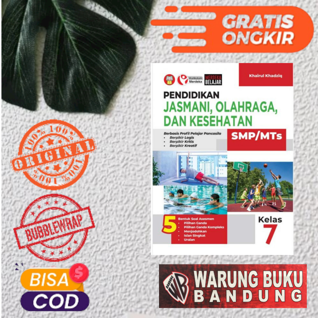 Jual BUKU PENDIDIKAN JASMANI OLAHRAGA DAN KESEHATAN UNTUK SMP/MTs KELAS 7 KURIKULUM MERDEKA ...