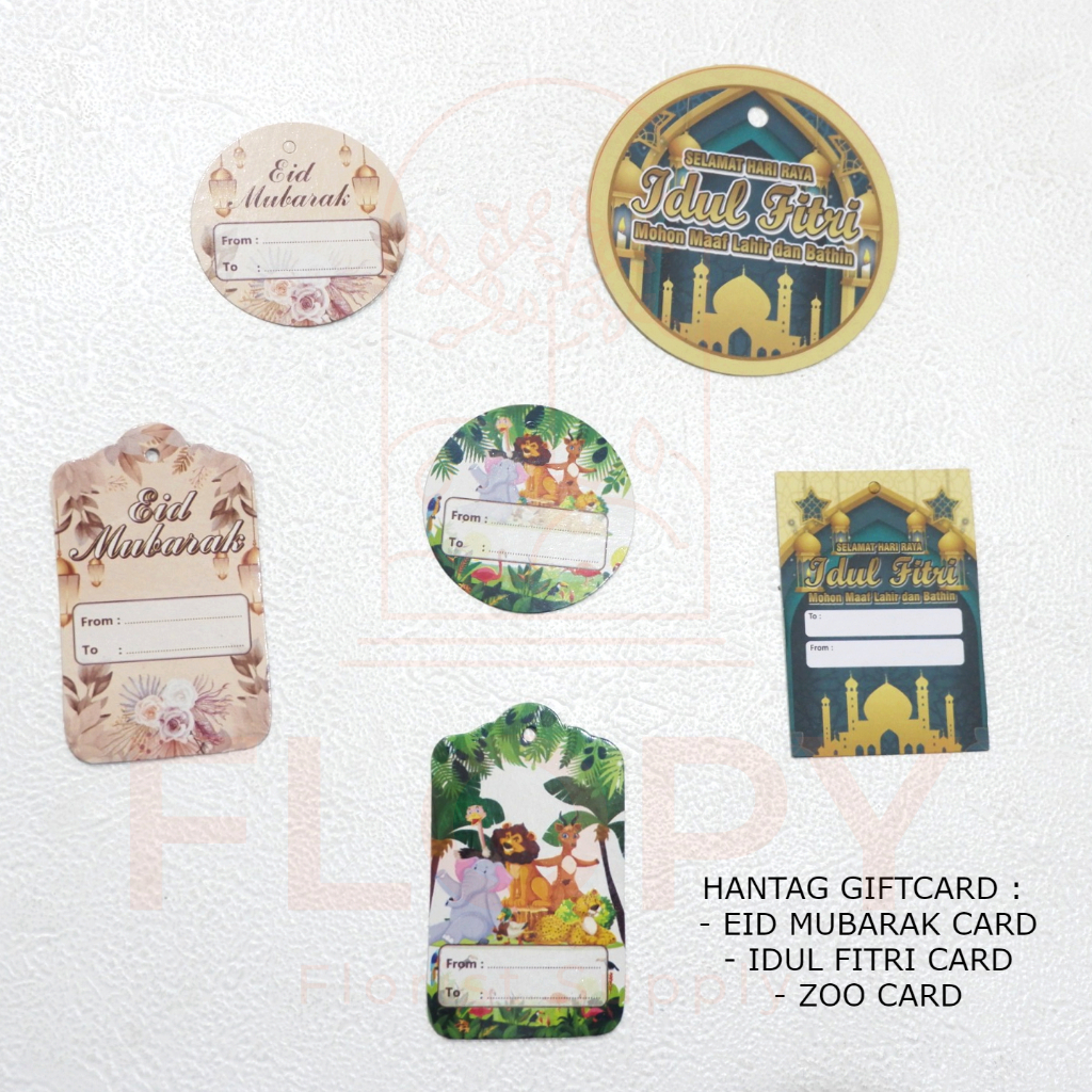 Jual [isi 10 pcs] Hang Tag Lebaran / Hang Tag Eid Mubarak / Gift label ...