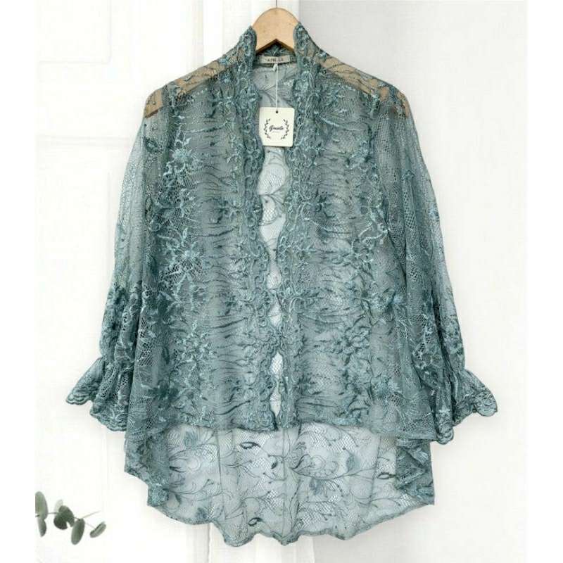 Jual Long outer Brokat / baju kondangan / outer brukat/ Ajmala | Shopee ...