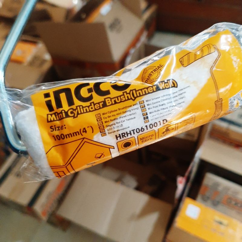 Jual Kuas Roll Cat 4 Inch INGCO Kuas Wool Kecil INGCO HRHT061001D Kuas ...