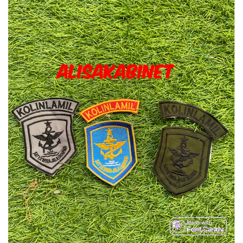 Jual Bet Badge Bordir Logo KOLINLAMIL TNI AL PDH PDL KRI | Shopee Indonesia