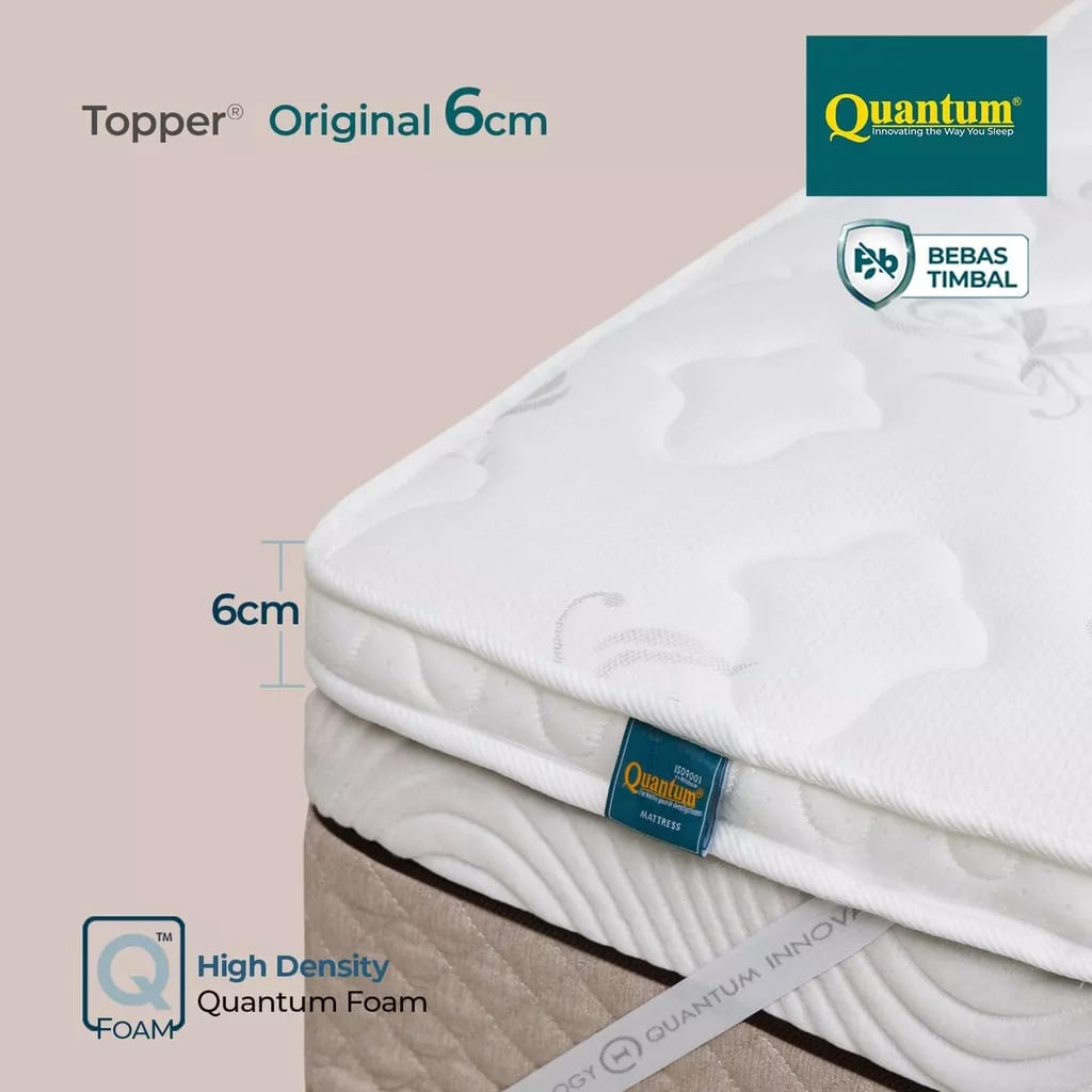 Jual QUANTUM MATTRESS TOPPER PELINDUNG KASUR 6 CM ORIGINAL - BRILLIAN ...