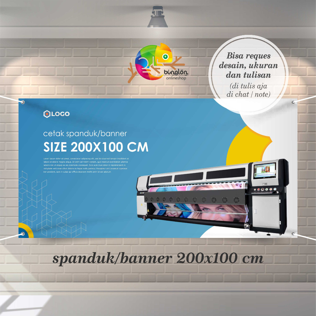 Jual Size 200x100 Cm Cetak Spanduk Banner Custom Resques Desain, Ukuran ...