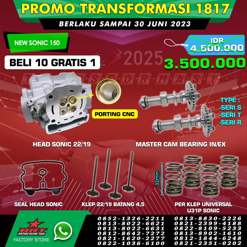Jual Head BRT Super cylinder head KOP BLOK HEAD (CRF / TIGER, KLX ...