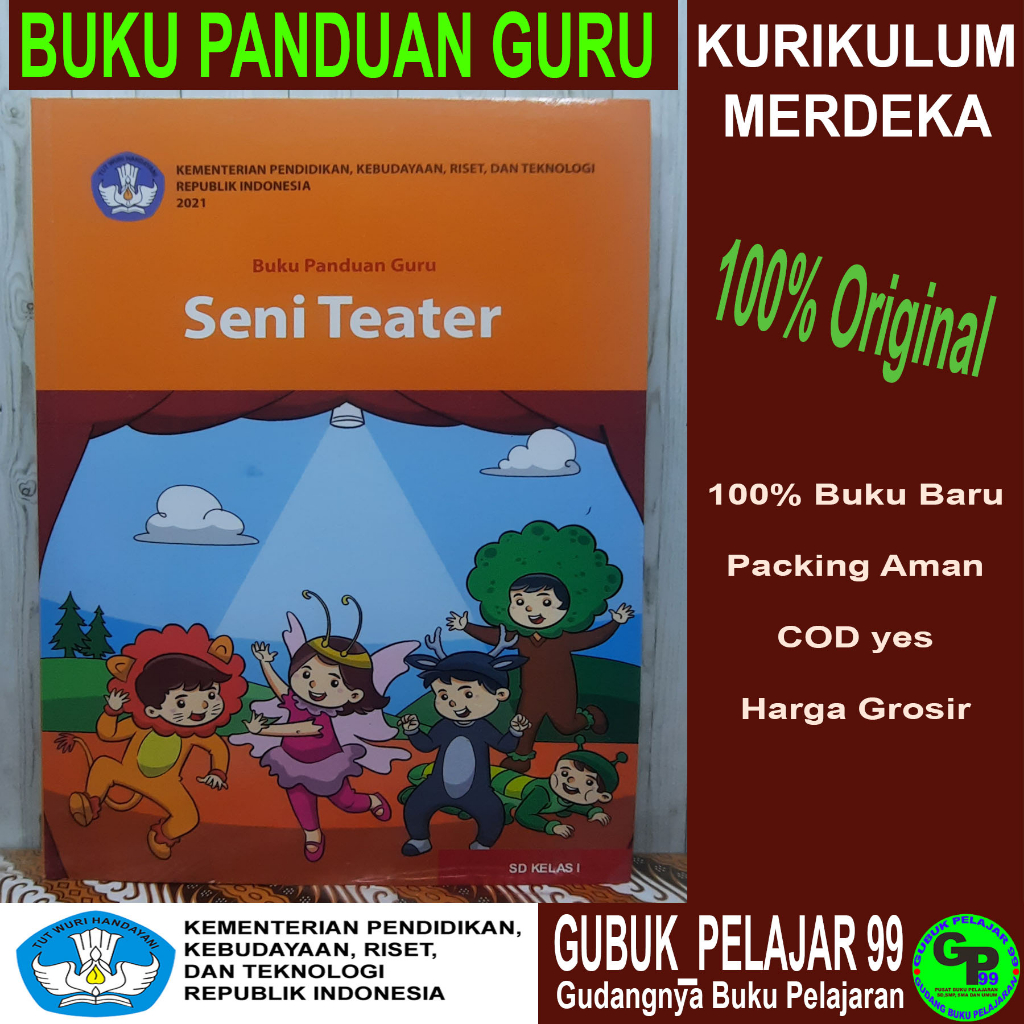 Jual BUKU GURU SENI TEATER Untuk SD/MI Kelas 1 Kurikulum MERDEKA Kemdikbudristek | Shopee Indonesia