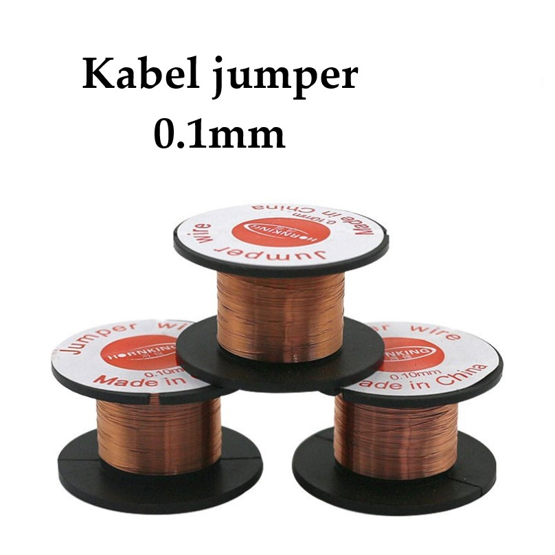 Jual Kabel Jumper Kawat JUMPER Kuningan JUMP WIRE 0.10mm | Shopee Indonesia