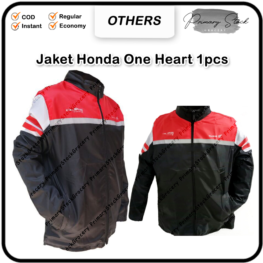 Jual Jaket Honda One Heart Racing Original Jacket Motor Jeket Tipis Merah Hitam Murah | Shopee ...