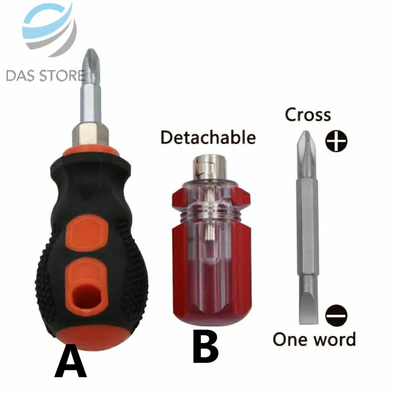 Jual Obeng cebol /obeng mini bolak balik 8cm obeng pendek | Shopee ...