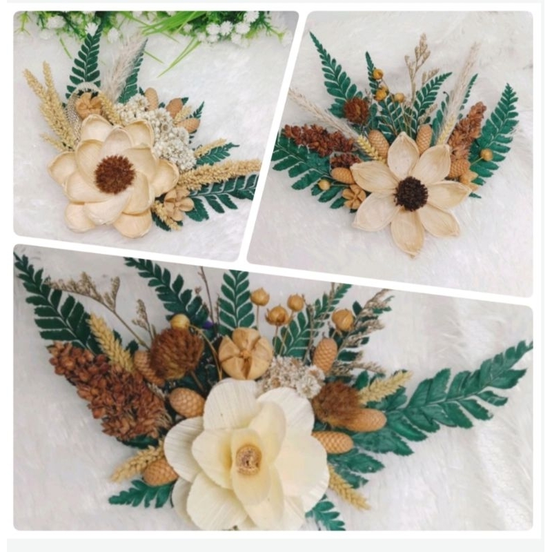 Jual BUNGA KERING RUSTIK BUNGA MAHAR DEKORASI | Shopee Indonesia