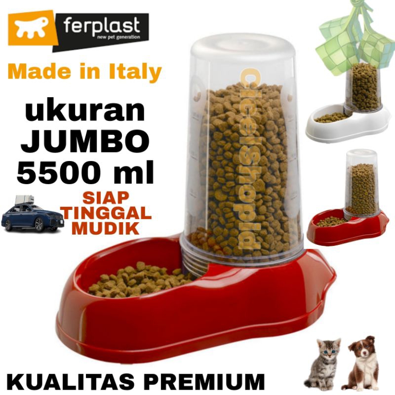Jual Azimut Ferplast Dispenser Makanan Minuman Anjing Kucing Hewan 5.5 ...