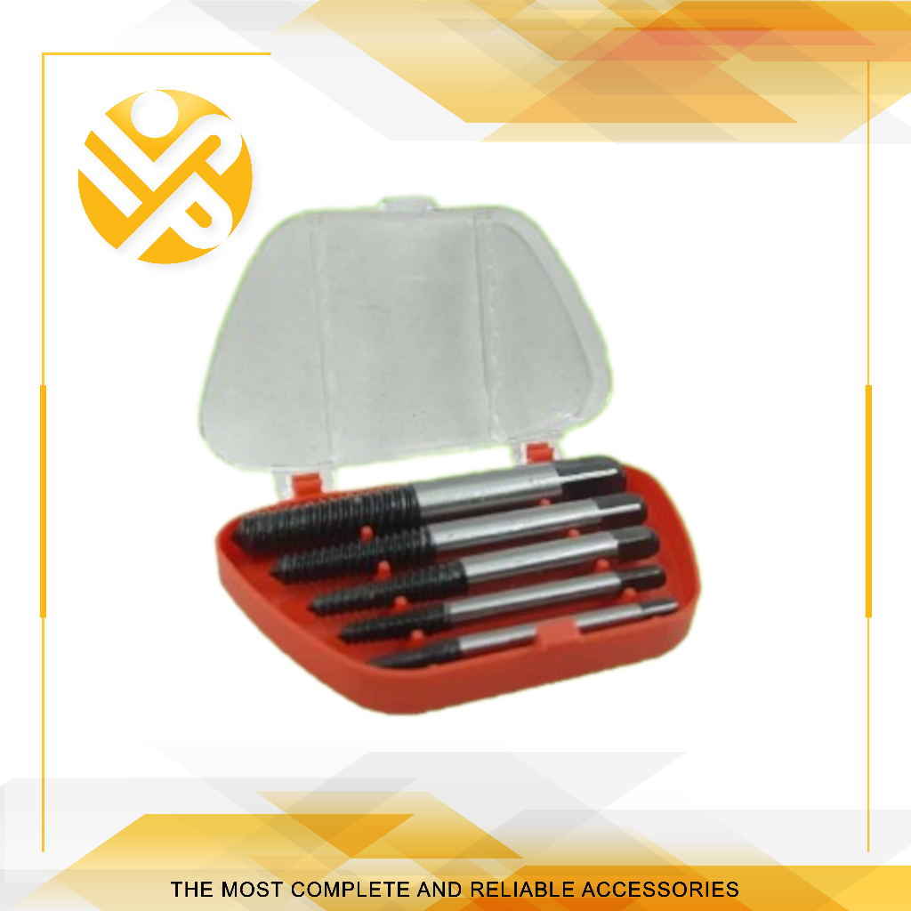Jual Pembuka Baut Tab Balik Set / Screw Extractor Set 5 Pcs | Shopee ...